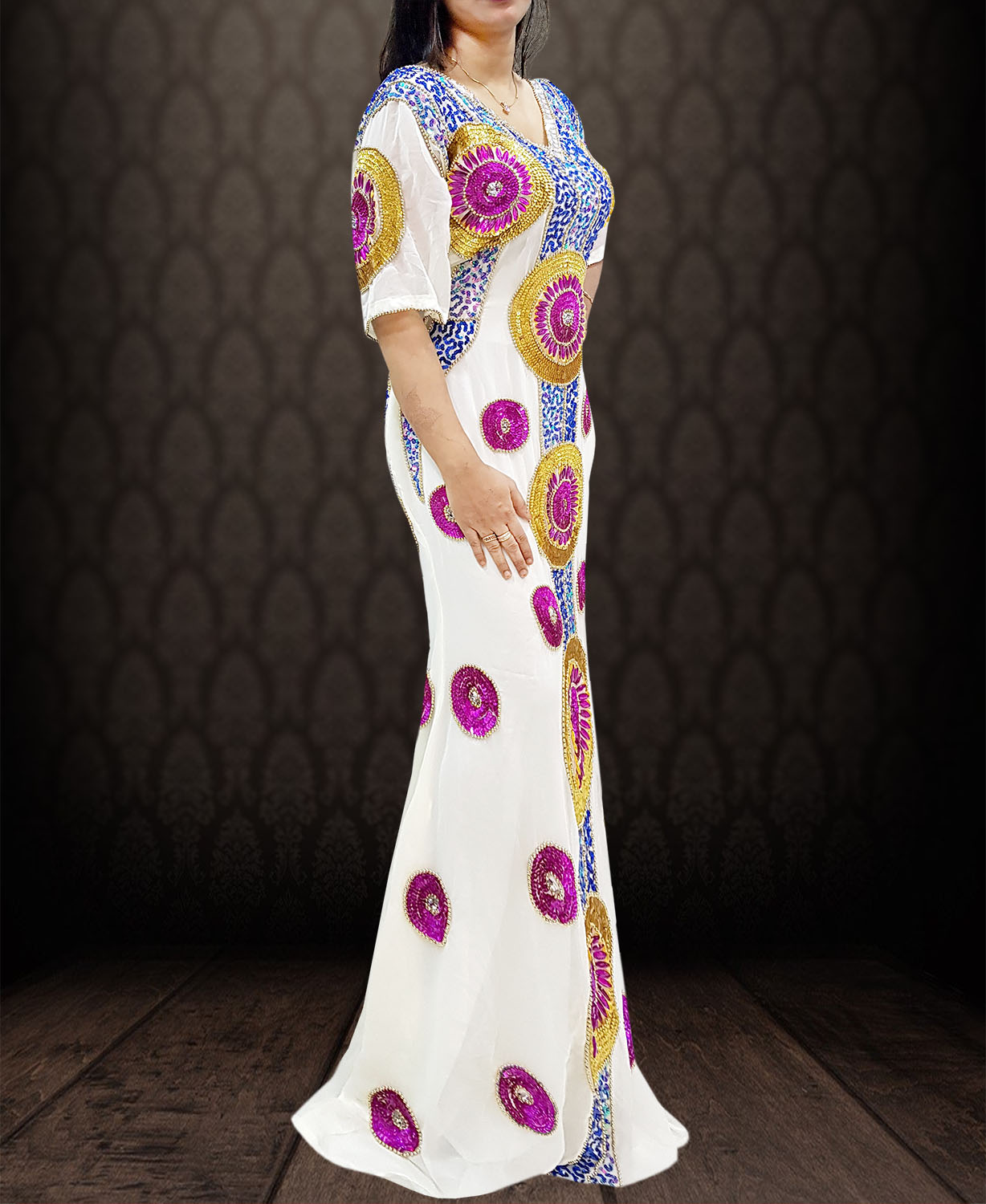 Dubai kaftan Bridesmaid African Attire Beaded Fancy Abaya Evening ... Dubai kaftan Bridesmaid African Attire Beaded Fancy Abaya Evening ...